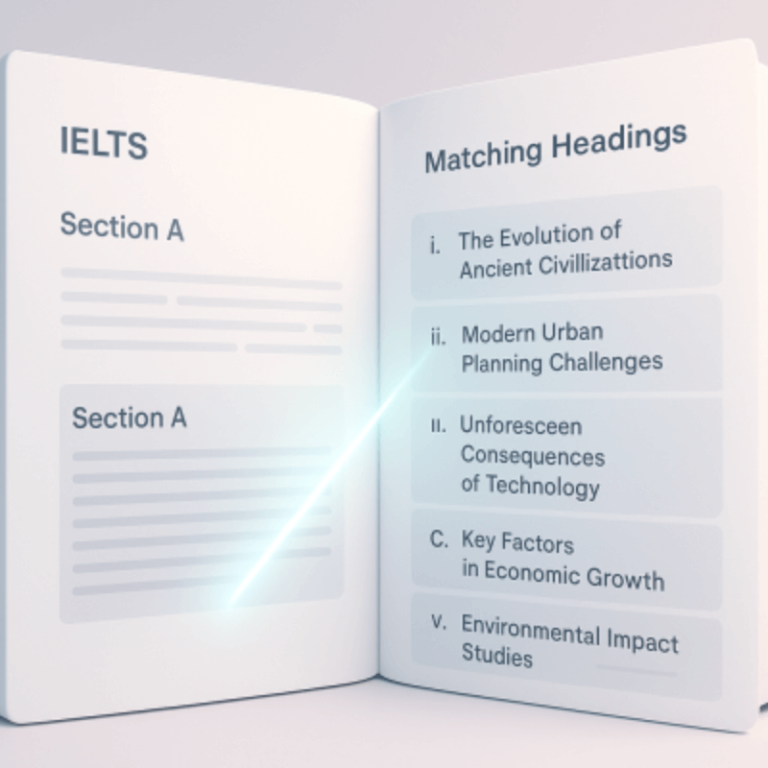 Matching Headings IELTS: Cách nhận biết & chiến lược làm bài chuẩn